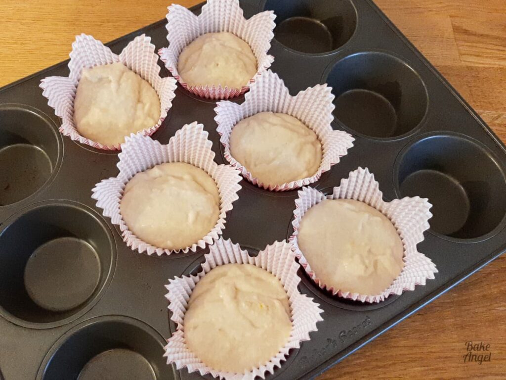 Vegan Lemon Drizzle Muffins - Bake Angel