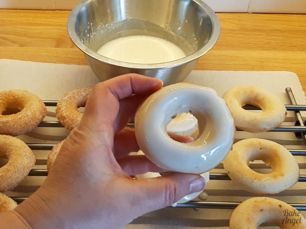 Vegan Baked Ring Donuts - Two Ways - Bake Angel