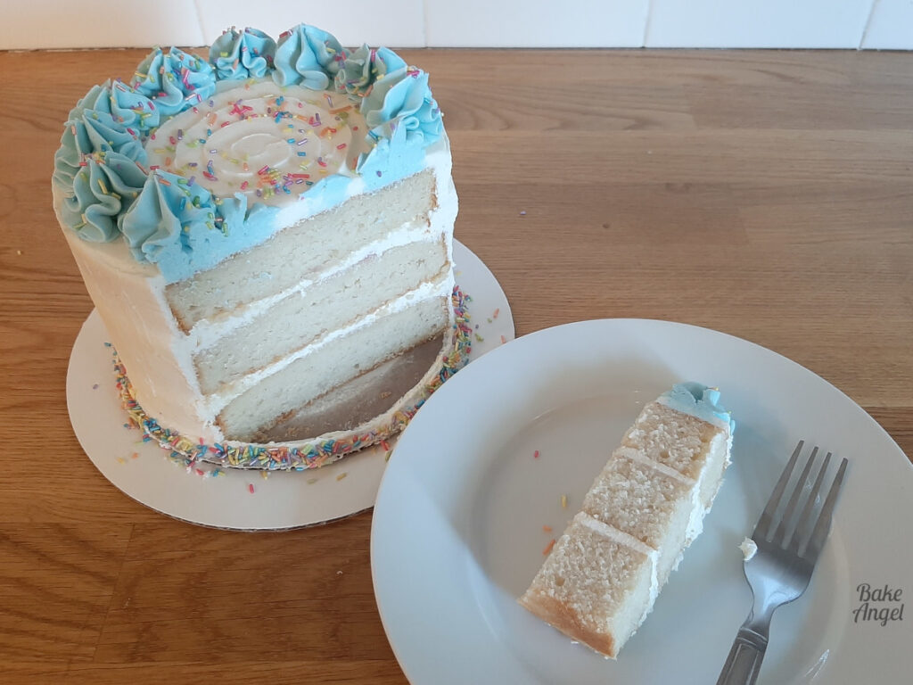 Best Vegan Vanilla Layer Cake - Bake Angel