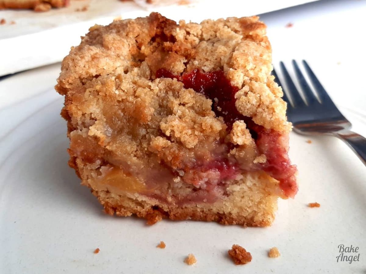 Summer Fruit Crumble Cake - Dairy and Gluten Free - Bake Angel