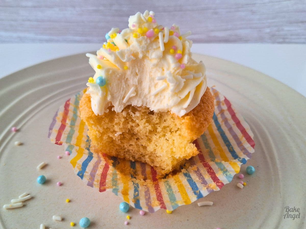 Dairy Free Vanilla Cupcakes - Small Batch - Bake Angel