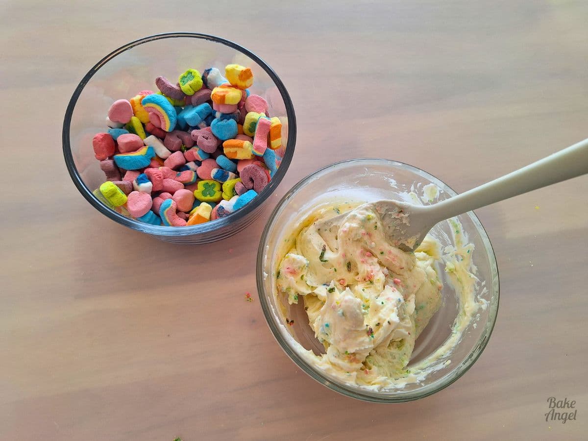 Small Batch Lucky Charms Buttercream - Bake Angel