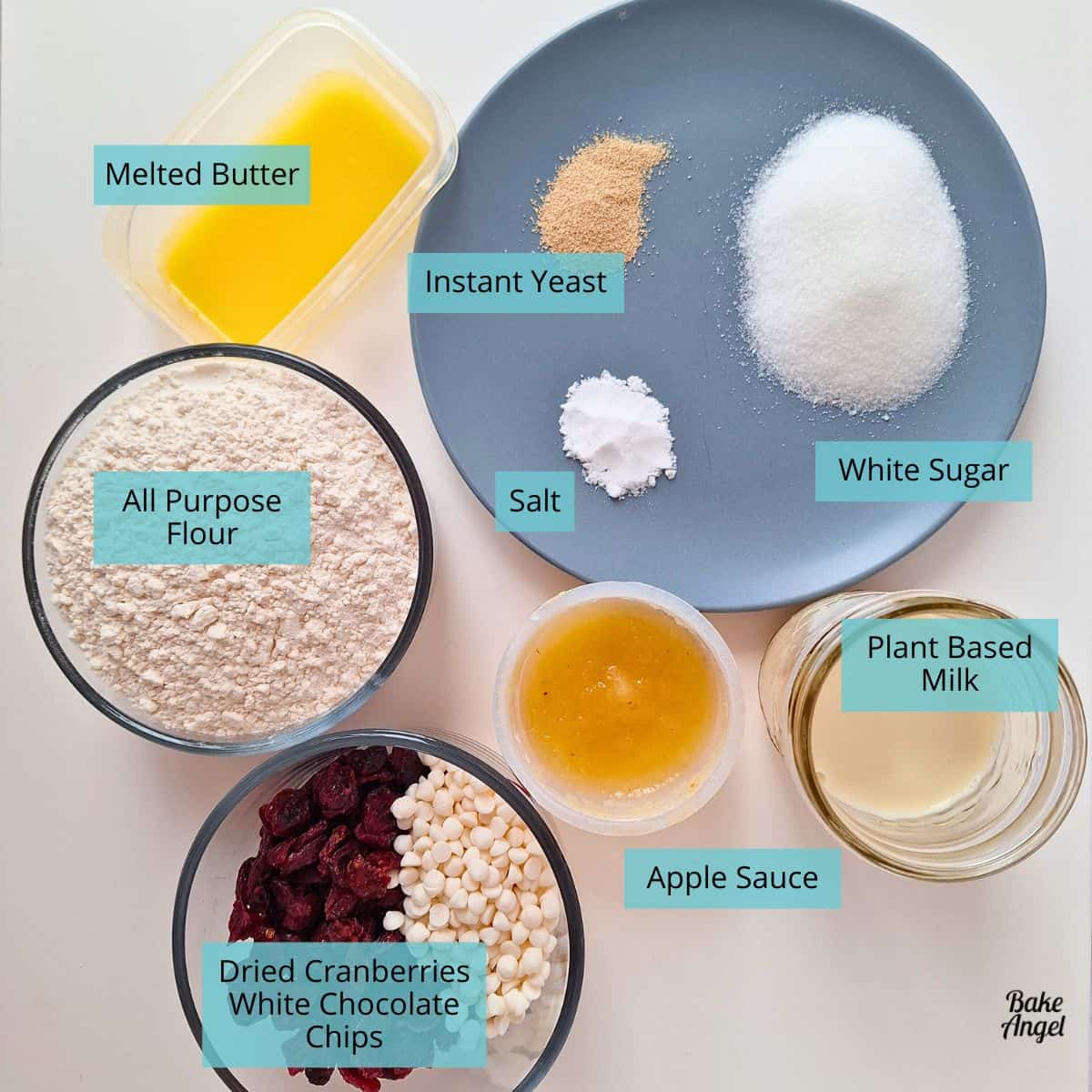 White Chocolate Cranberry Hot Cross Buns - Bake Angel