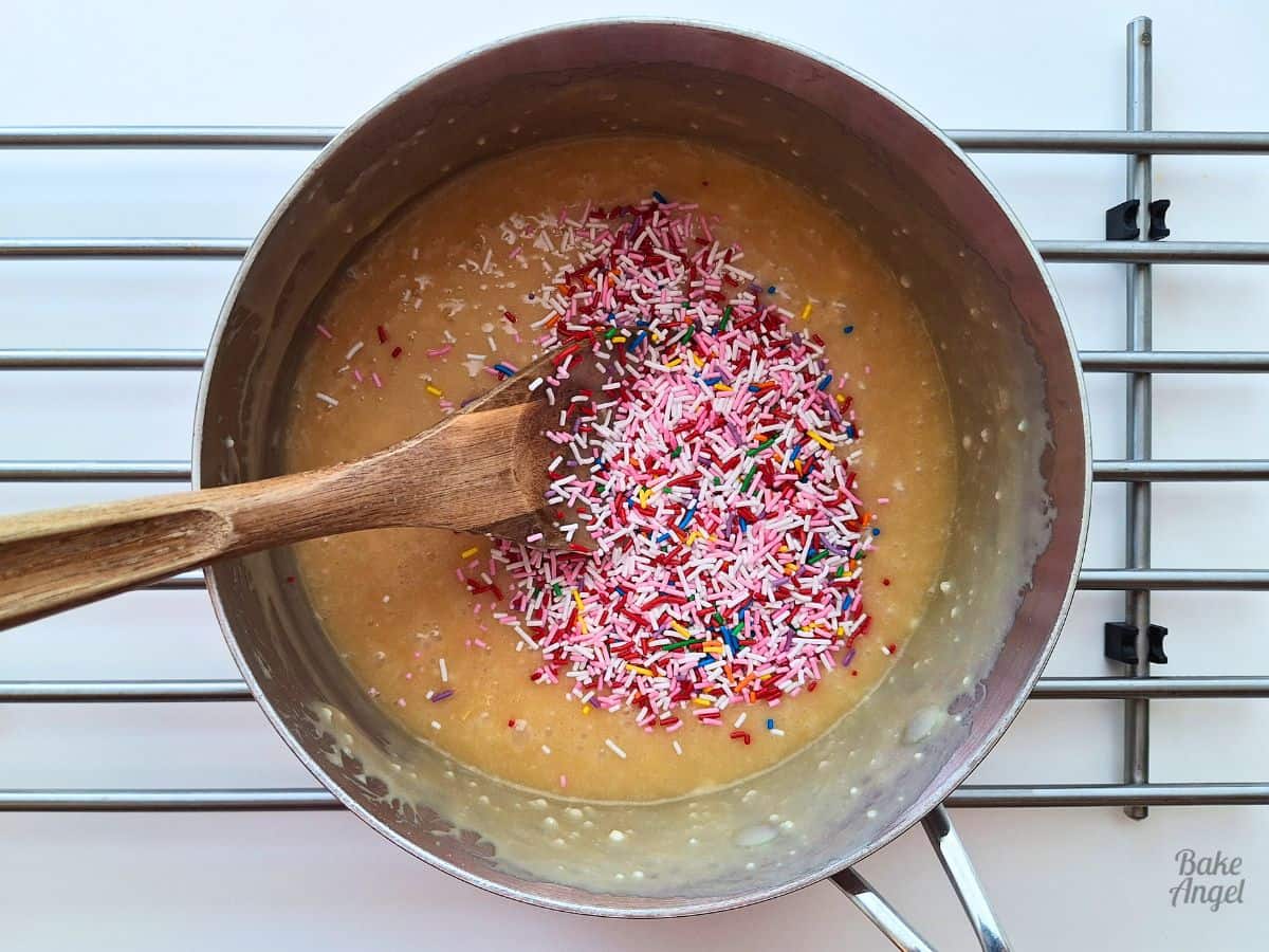 Funfetti White Chocolate Fudge - Bake Angel