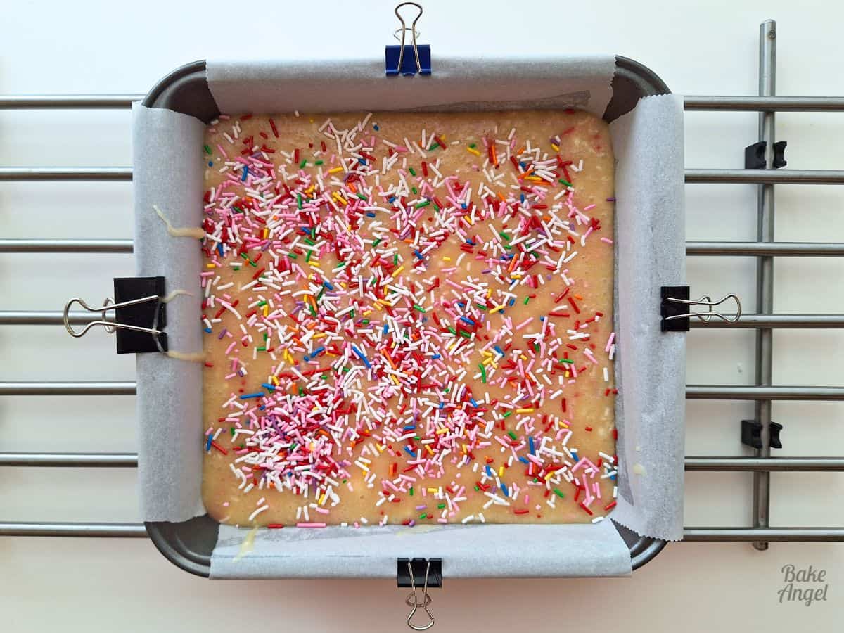 Funfetti White Chocolate Fudge - Bake Angel