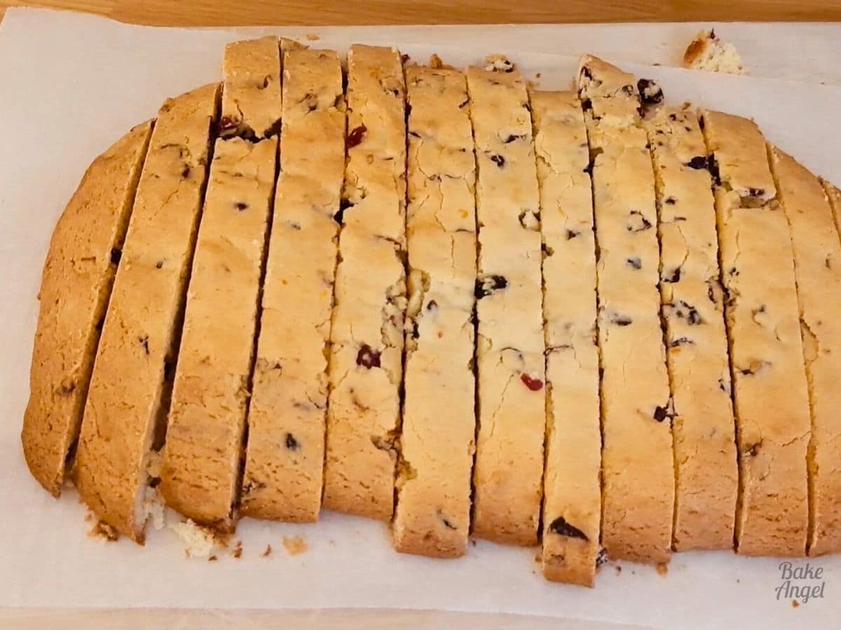 Nut Free Orange Cranberry Biscotti - Bake Angel