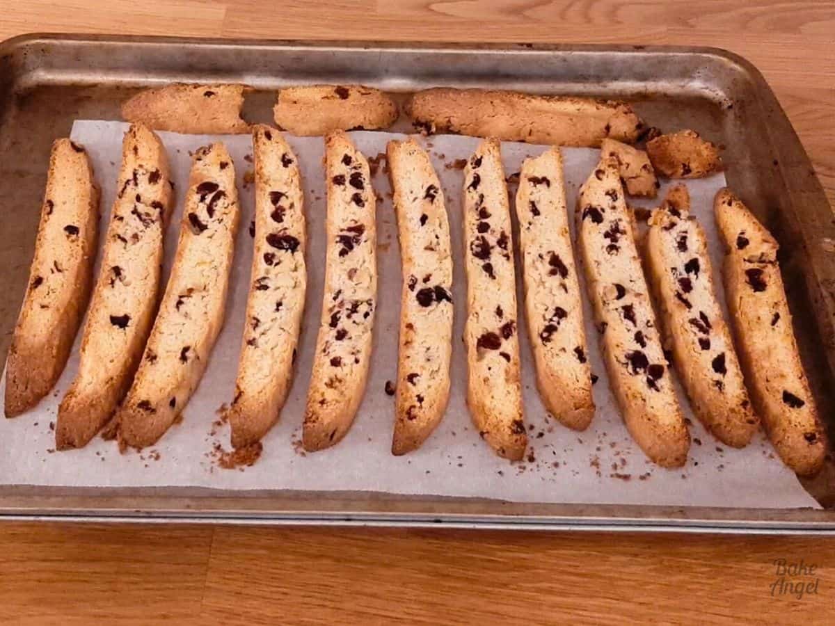Nut Free Orange Cranberry Biscotti - Bake Angel